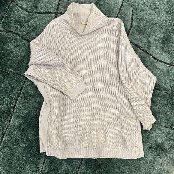 Poetry | Sweaters | Poetry Cream Ribbed Knit Turtleneck Sweater | Poshmark